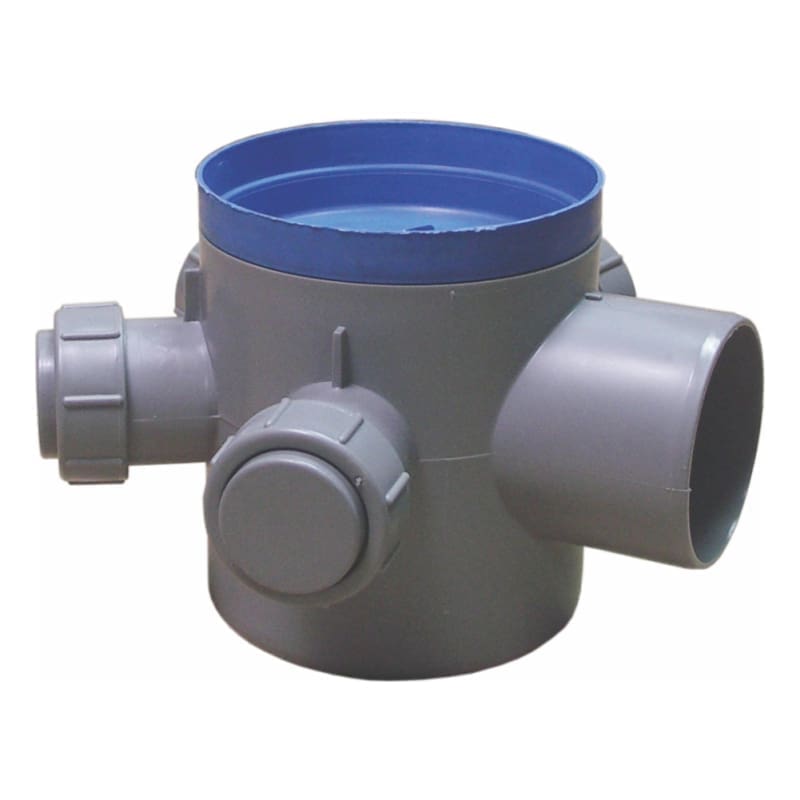 VALEasy Floor Drain Trap, Inspectable, 4-Inlet D. 40 - 1-Outlet D. 50 ...