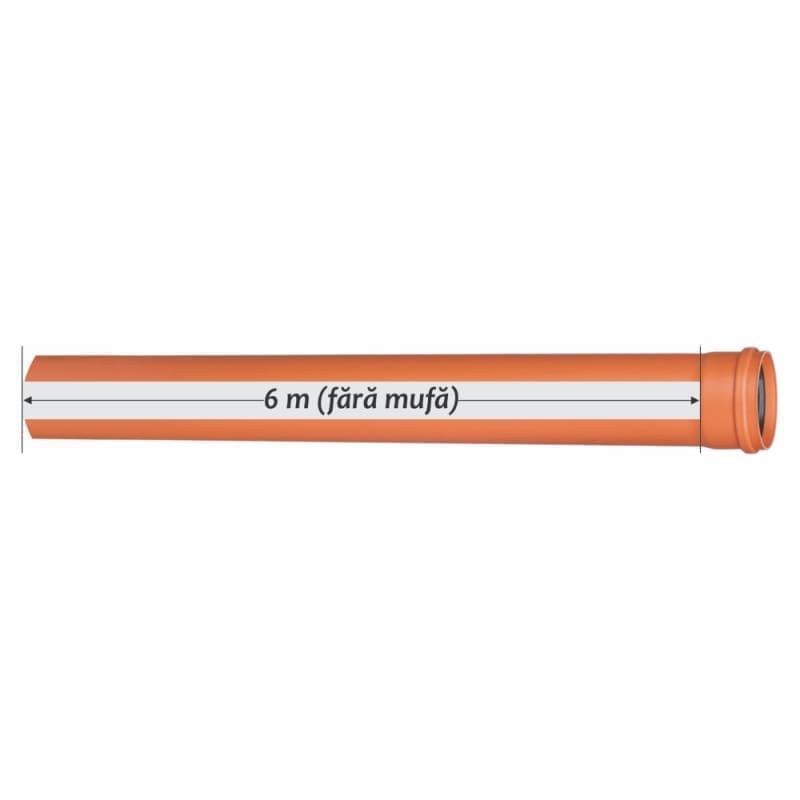 TUB VALPlast PVC MULTISTRAT D.500X9.8mm SN2 Lu6M | Produse.Valrom.ro