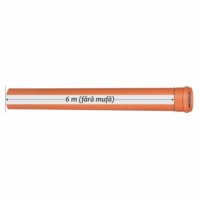 TUB VALPlast PVC MULTISTRAT D.110X3.2mm SN4 Lu4M | Produse.Valrom.ro